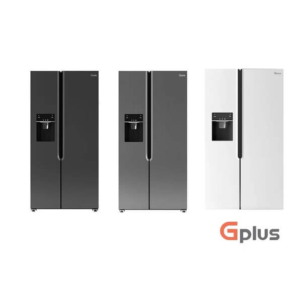 یخچال فریزر ساید بای ساید 28 فوت جی پلاس مدل GSS-M762W - جی پلاس هوم