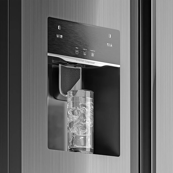 یخچال فریزر ساید بای ساید 28 فوت جی پلاس مدل GSS-P7635S - جی پلاس هوم