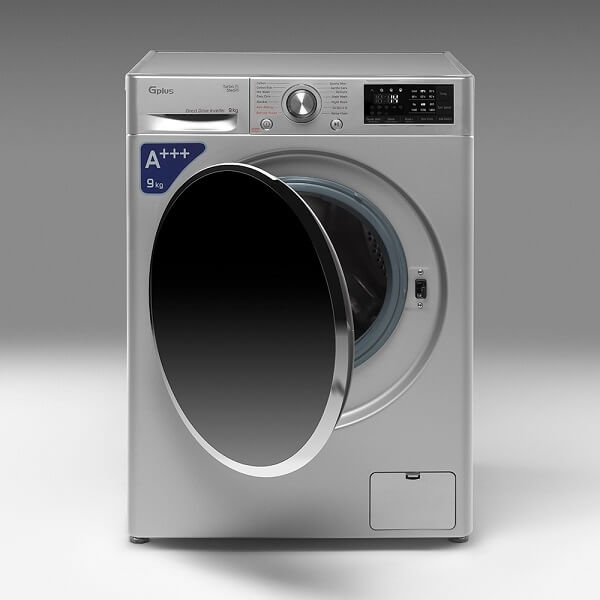 ماشین لباسشویی 9 کیلویی جی پلاس مدل GWM-M990S - جی پلاس هوم